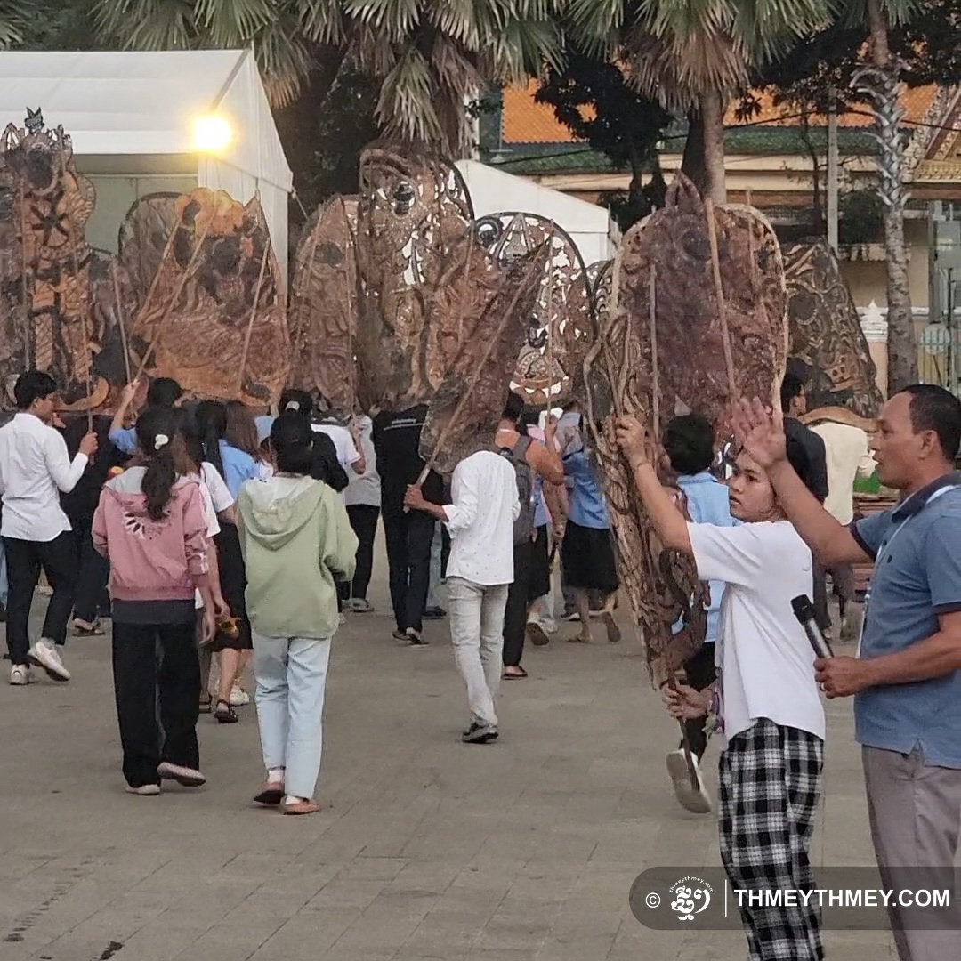 115 Young Volunteers Celebrate Sbek Thom Puppets on New Year’s Eve | Cambodianess